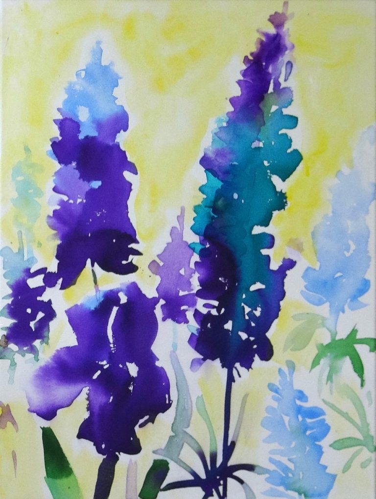 Painting Purple June Flowers – a new video – Flora Doehler Painting